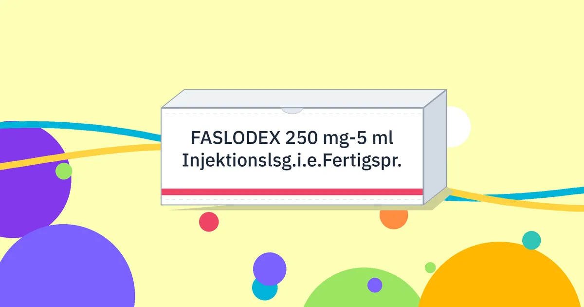 Symbolbild: Packung mit der Aufschrift FASLODEX 250 mg-5 ml Injektionslsg.i.e.Fertigspr. (PZN 03793202) – Verfügbarkeit und Bezug in Apotheken in Frankfurt am Main