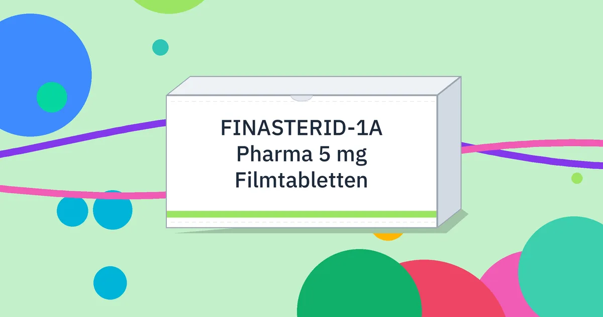 Symbolbild: Packung mit der Aufschrift FINASTERID-1A Pharma 5 mg Filmtabletten (PZN 00230378) – Verfügbarkeit und Bezug in Apotheken in Frankfurt am Main