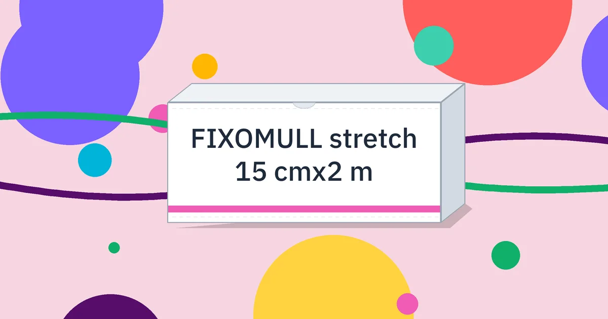 Symbolbild: Packung mit der Aufschrift FIXOMULL stretch 15 cmx2 m (PZN 13571684) – Verfügbarkeit und Bezug in Apotheken in Frankfurt am Main