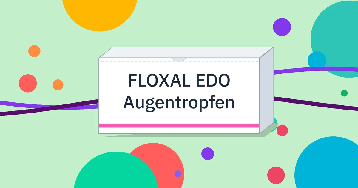 Symbolbild: Packung mit der Aufschrift FLOXAL EDO Augentropfen (PZN 07617672) – Verfügbarkeit und Bezug in Apotheken in Frankfurt am Main
