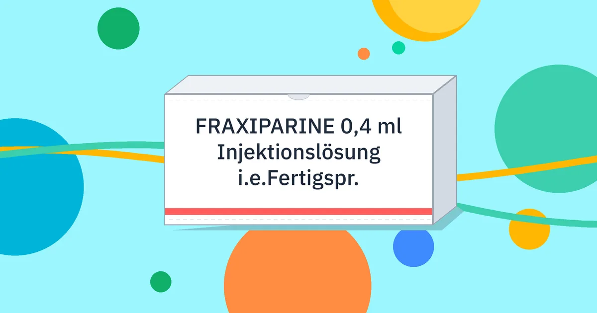 Symbolbild: Packung mit der Aufschrift FRAXIPARINE 0,4 ml Injektionslösung i.e.Fertigspr. (PZN 11188449) – Verfügbarkeit und Bezug in Apotheken in Frankfurt am Main