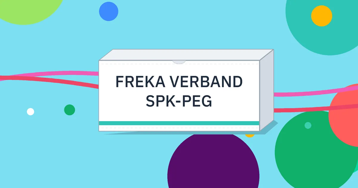 Symbolbild: Packung mit der Aufschrift FREKA VERBAND SPK-PEG (PZN 17859488) – Verfügbarkeit und Bezug in Apotheken in Frankfurt am Main