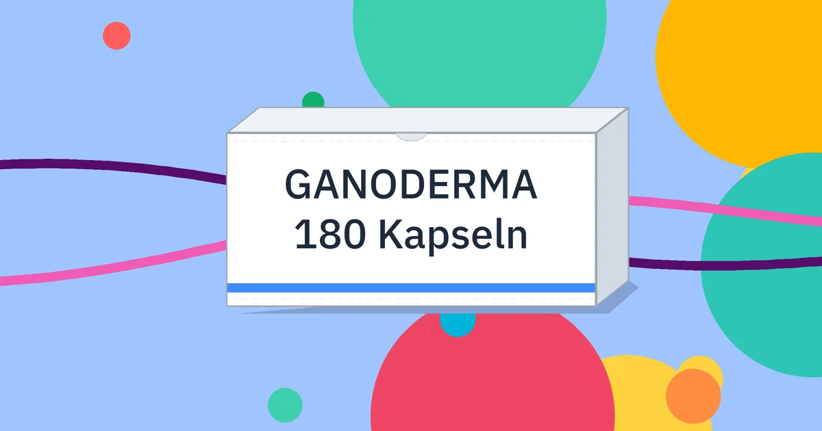 Symbolbild: Packung mit der Aufschrift GANODERMA 180 Kapseln (PZN 15306259) – Verfügbarkeit und Bezug in Apotheken in Frankfurt am Main