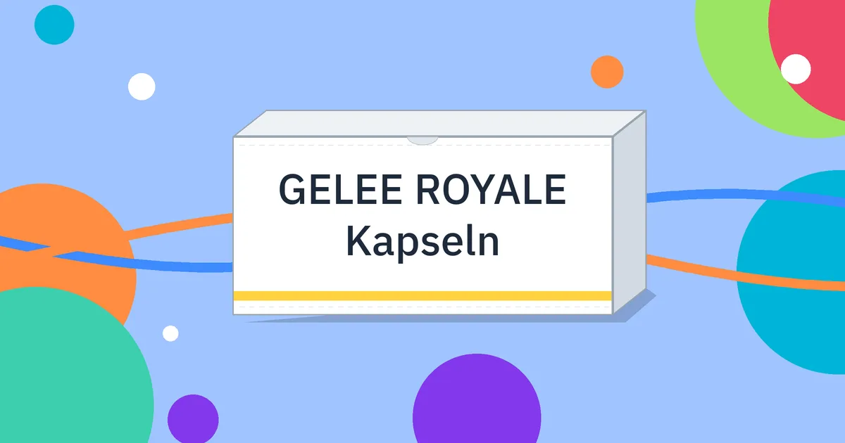 Symbolbild: Packung mit der Aufschrift GELEE ROYALE Kapseln (PZN 07324409) – Verfügbarkeit und Bezug in Apotheken in Frankfurt am Main
