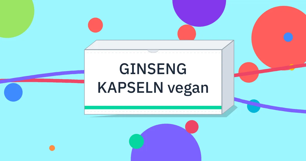 Symbolbild: Packung mit der Aufschrift GINSENG KAPSELN vegan (PZN 18722248) – Verfügbarkeit und Bezug in Apotheken in Frankfurt am Main