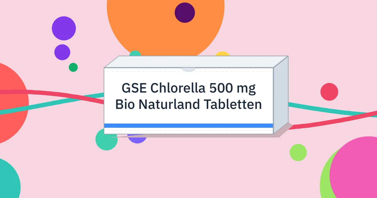 Symbolbild: Packung mit der Aufschrift GSE Chlorella 500 mg Bio Naturland Tabletten (PZN 06064165) – Verfügbarkeit und Bezug in Apotheken in Frankfurt am Main