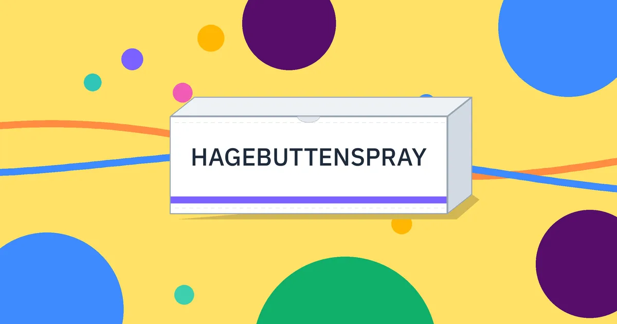 Symbolbild: Packung mit der Aufschrift HAGEBUTTENSPRAY (PZN 11712637) – Verfügbarkeit und Bezug in Apotheken in Frankfurt am Main