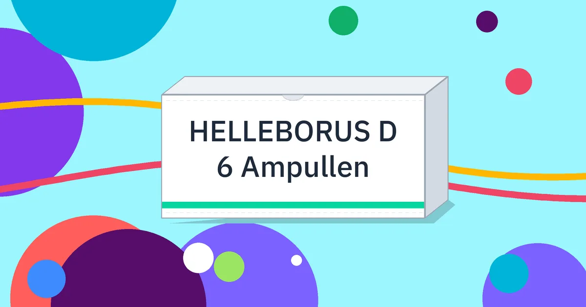 Symbolbild: Packung mit der Aufschrift HELLEBORUS D 6 Ampullen (PZN 11706312) – Verfügbarkeit und Bezug in Apotheken in Frankfurt am Main