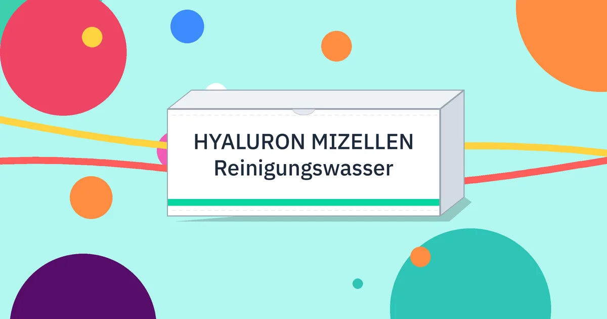 Symbolbild: Packung mit der Aufschrift HYALURON MIZELLEN Reinigungswasser (PZN 11849371) – Verfügbarkeit und Bezug in Apotheken in Frankfurt am Main