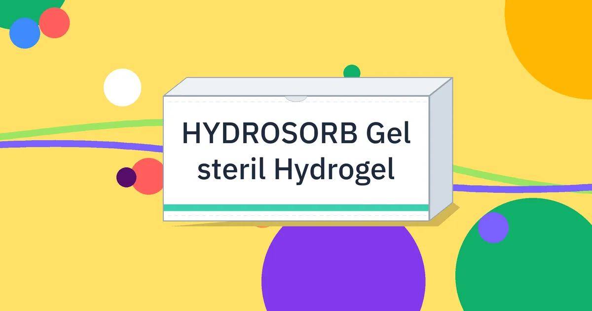 Symbolbild: Packung mit der Aufschrift HYDROSORB Gel steril Hydrogel (PZN 05398303) – Verfügbarkeit und Bezug in Apotheken in Frankfurt am Main