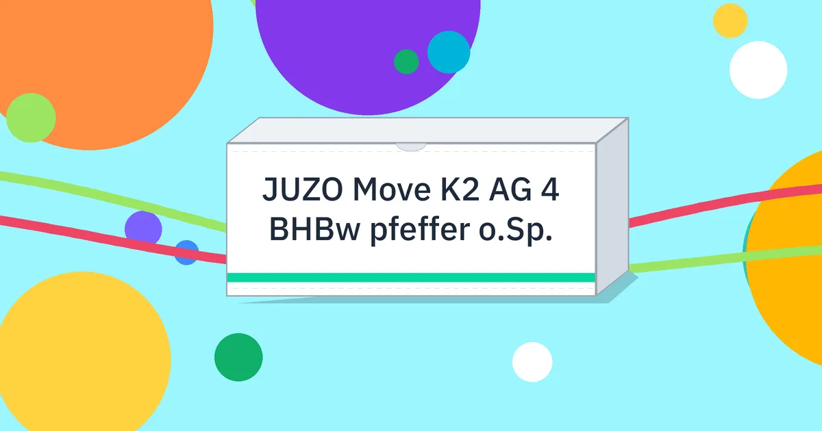 Symbolbild: Packung mit der Aufschrift JUZO Move K2 AG 4 BHBw pfeffer o.Sp. (PZN 16646299) – Verfügbarkeit und Bezug in Apotheken in Frankfurt am Main