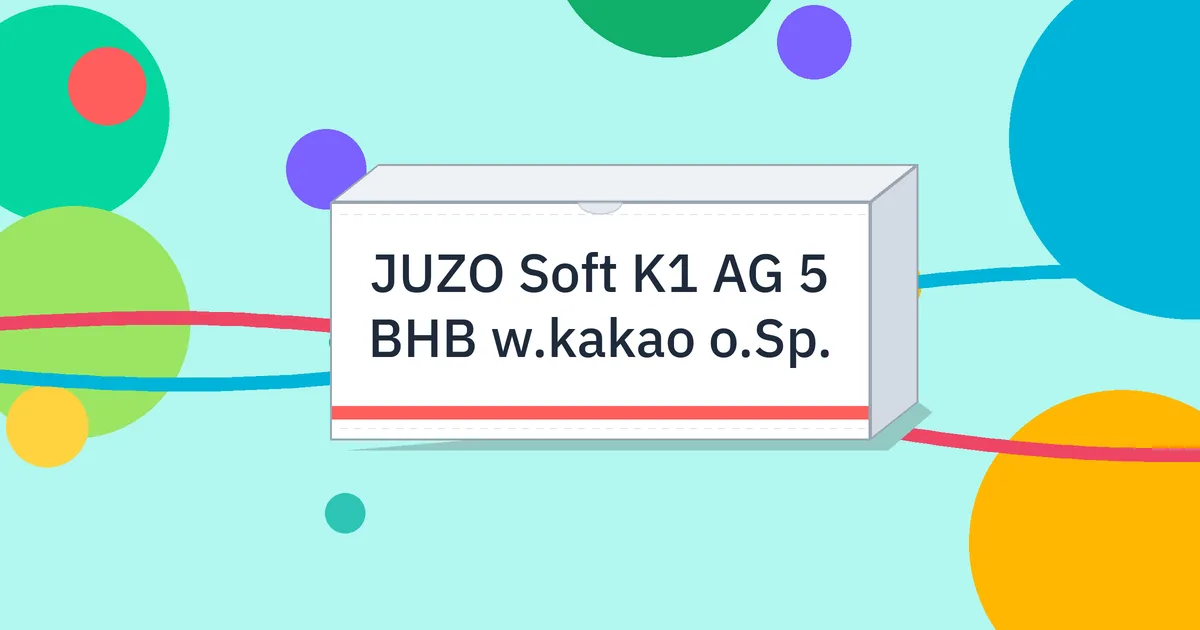 Symbolbild: Packung mit der Aufschrift JUZO Soft K1 AG 5 BHB w.kakao o.Sp. (PZN 14837799) – Verfügbarkeit und Bezug in Apotheken in Frankfurt am Main
