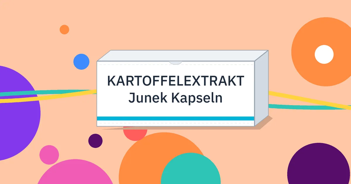 Symbolbild: Packung mit der Aufschrift KARTOFFELEXTRAKT Junek Kapseln (PZN 01644774) – Verfügbarkeit und Bezug in Apotheken in Frankfurt am Main