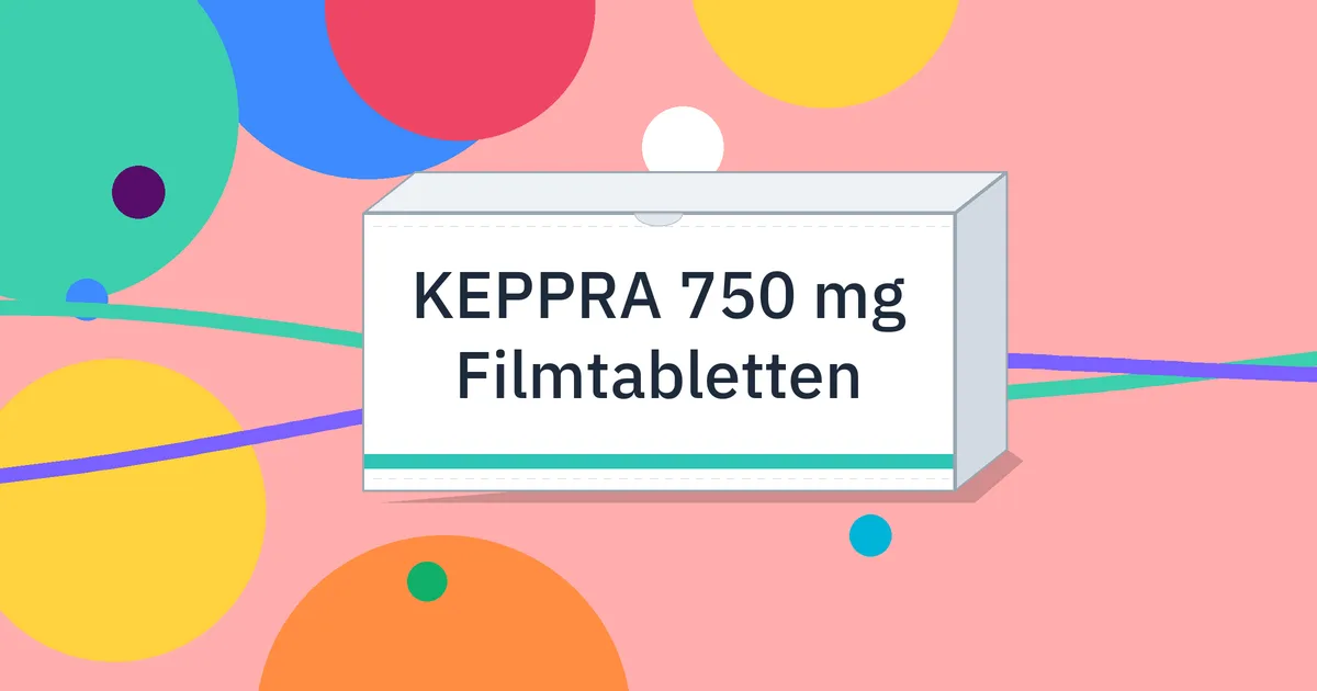 Symbolbild: Packung mit der Aufschrift KEPPRA 750 mg Filmtabletten (PZN 11586351) – Verfügbarkeit und Bezug in Apotheken in Frankfurt am Main