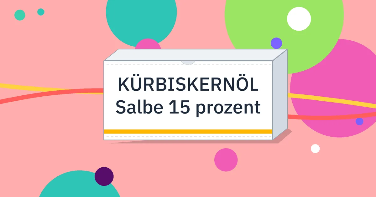 Symbolbild: Packung mit der Aufschrift KÜRBISKERNÖL Salbe 15 prozent (PZN 17993330) – Verfügbarkeit und Bezug in Apotheken in Frankfurt am Main