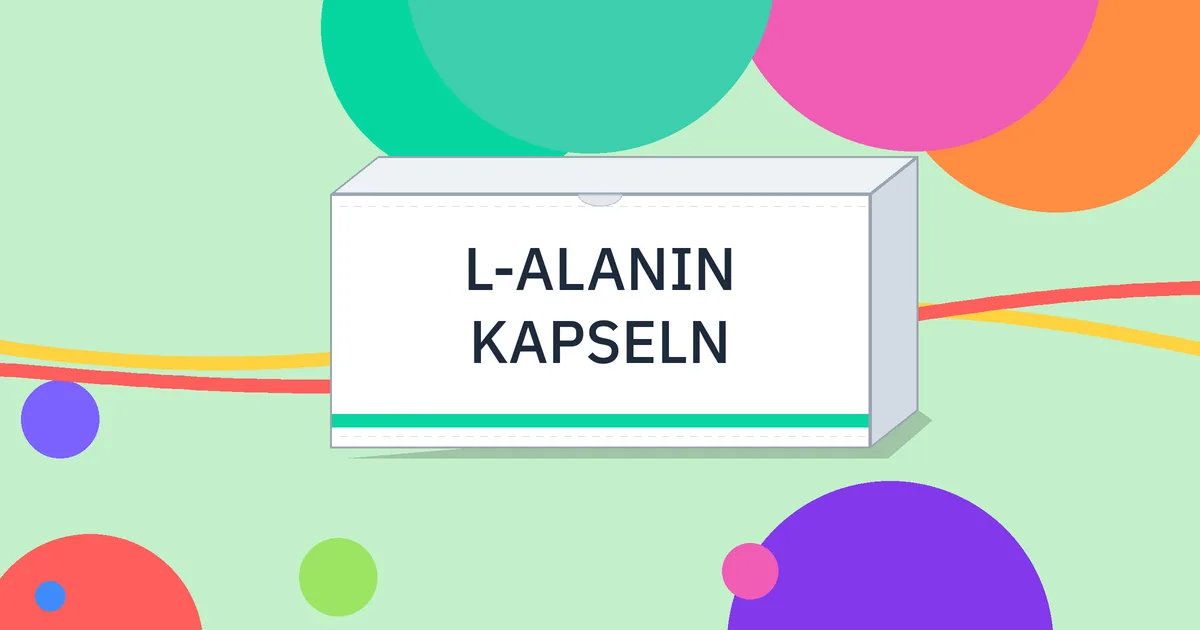 Symbolbild: Packung mit der Aufschrift L-ALANIN KAPSELN (PZN 01290419) – Verfügbarkeit und Bezug in Apotheken in Frankfurt am Main