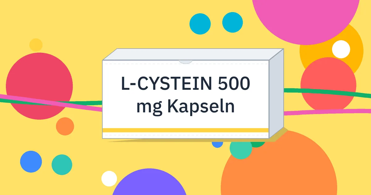 Symbolbild: Packung mit der Aufschrift L-CYSTEIN 500 mg Kapseln (PZN 16762226) – Verfügbarkeit und Bezug in Apotheken in Frankfurt am Main