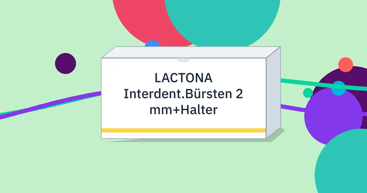 Symbolbild: Packung mit der Aufschrift LACTONA Interdent.Bürsten 2 mm+Halter (PZN 07231197) – Verfügbarkeit und Bezug in Apotheken in Frankfurt am Main