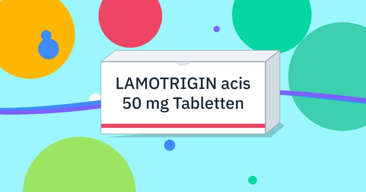 Symbolbild: Packung mit der Aufschrift LAMOTRIGIN acis 50 mg Tabletten (PZN 04051833) – Verfügbarkeit und Bezug in Apotheken in Frankfurt am Main