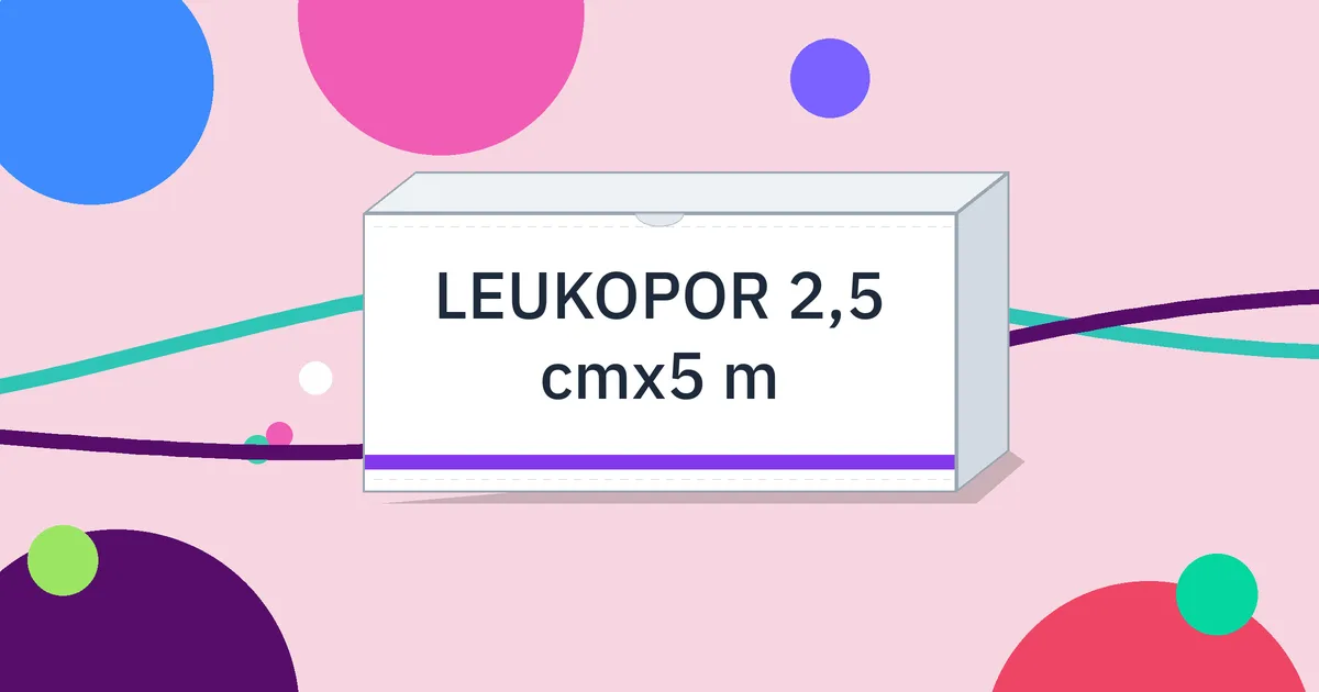 Symbolbild: Packung mit der Aufschrift LEUKOPOR 2,5 cmx5 m (PZN 19701550) – Verfügbarkeit und Bezug in Apotheken in Frankfurt am Main