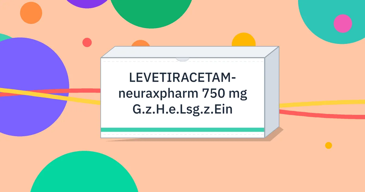 Symbolbild: Packung mit der Aufschrift LEVETIRACETAM-neuraxpharm 750 mg G.z.H.e.Lsg.z.Ein (PZN 10251803) – Verfügbarkeit und Bezug in Apotheken in Frankfurt am Main