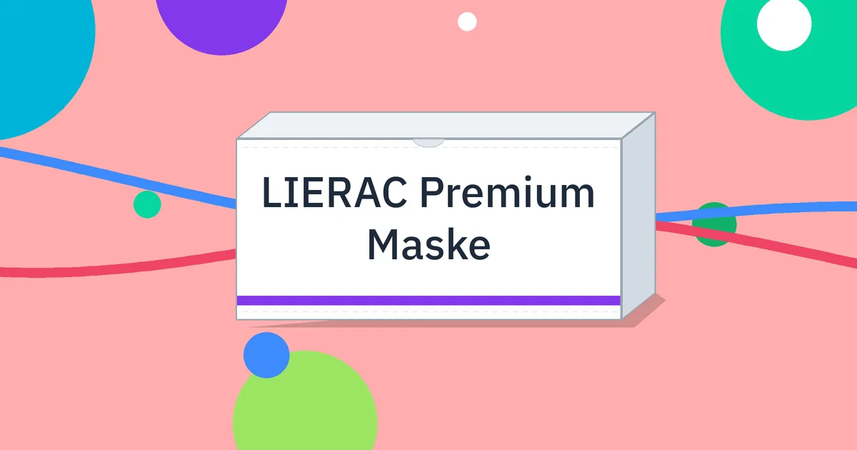Symbolbild: Packung mit der Aufschrift LIERAC Premium Maske (PZN 20108969) – Verfügbarkeit und Bezug in Apotheken in Frankfurt am Main