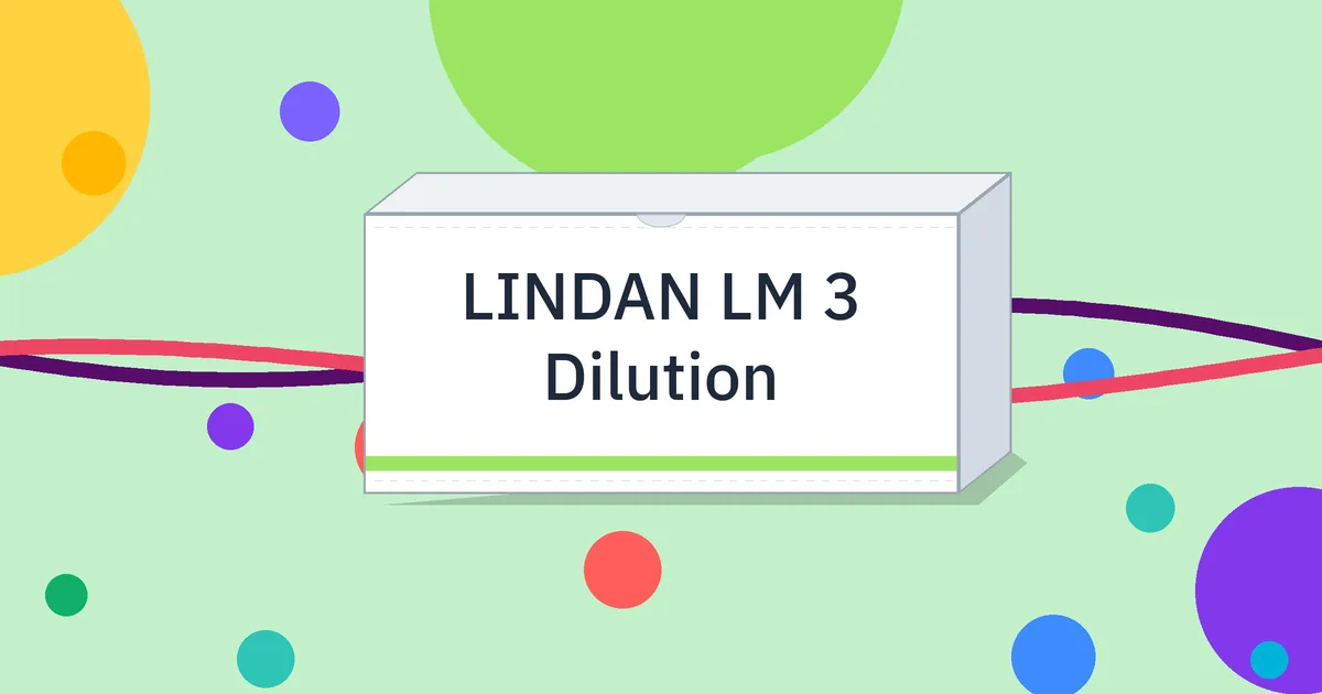 Symbolbild: Packung mit der Aufschrift LINDAN LM 3 Dilution (PZN 13529535) – Verfügbarkeit und Bezug in Apotheken in Frankfurt am Main