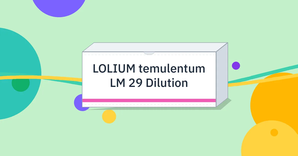 Symbolbild: Packung mit der Aufschrift LOLIUM temulentum LM 29 Dilution (PZN 13535441) – Verfügbarkeit und Bezug in Apotheken in Frankfurt am Main