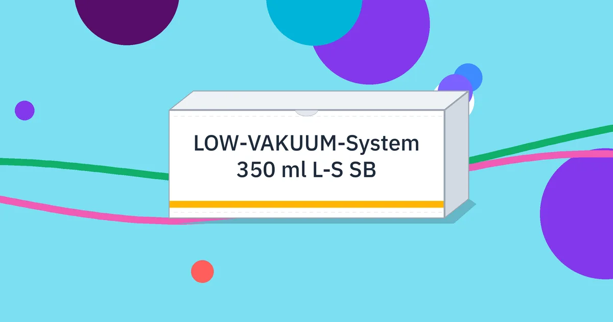 Symbolbild: Packung mit der Aufschrift LOW-VAKUUM-System 350 ml L-S SB (PZN 17484054) – Verfügbarkeit und Bezug in Apotheken in Frankfurt am Main