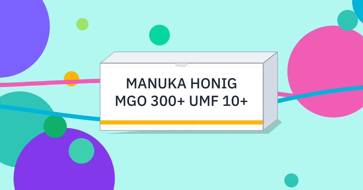 Symbolbild: Packung mit der Aufschrift MANUKA HONIG MGO 300+ UMF 10+ (PZN 19646822) – Verfügbarkeit und Bezug in Apotheken in Frankfurt am Main