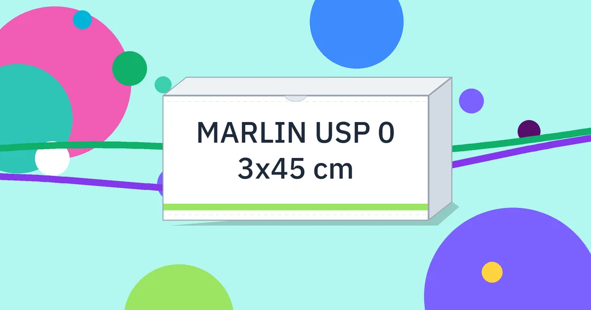 Symbolbild: Packung mit der Aufschrift MARLIN USP 0 3x45 cm (PZN 07327460) – Verfügbarkeit und Bezug in Apotheken in Frankfurt am Main