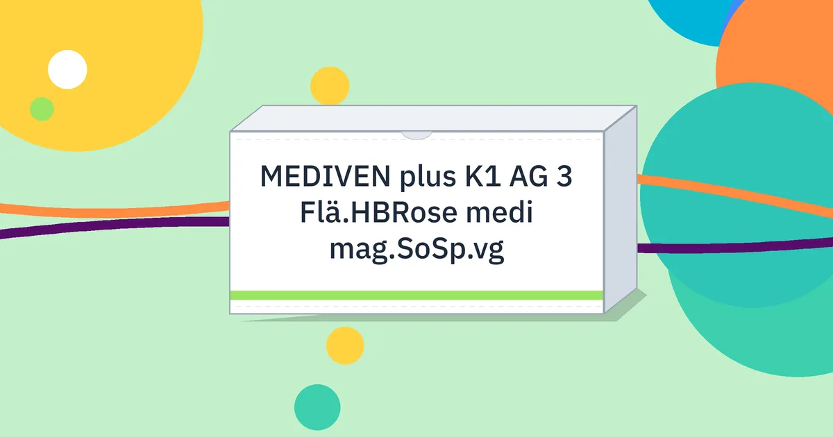 Symbolbild: Packung mit der Aufschrift MEDIVEN plus K1 AG 3 Flä.HBRose medi mag.SoSp.vg (PZN 15912273) – Verfügbarkeit und Bezug in Apotheken in Frankfurt am Main