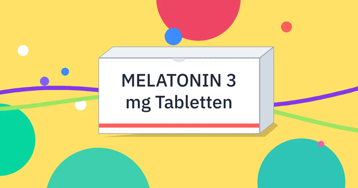 Symbolbild: Packung mit der Aufschrift MELATONIN 3 mg Tabletten (PZN 15734311) – Verfügbarkeit und Bezug in Apotheken in Frankfurt am Main