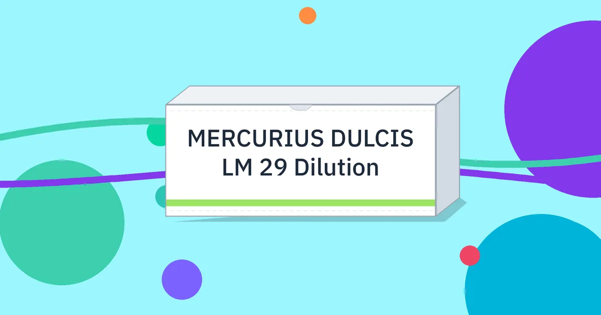 Symbolbild: Packung mit der Aufschrift MERCURIUS DULCIS LM 29 Dilution (PZN 12951551) – Verfügbarkeit und Bezug in Apotheken in Frankfurt am Main