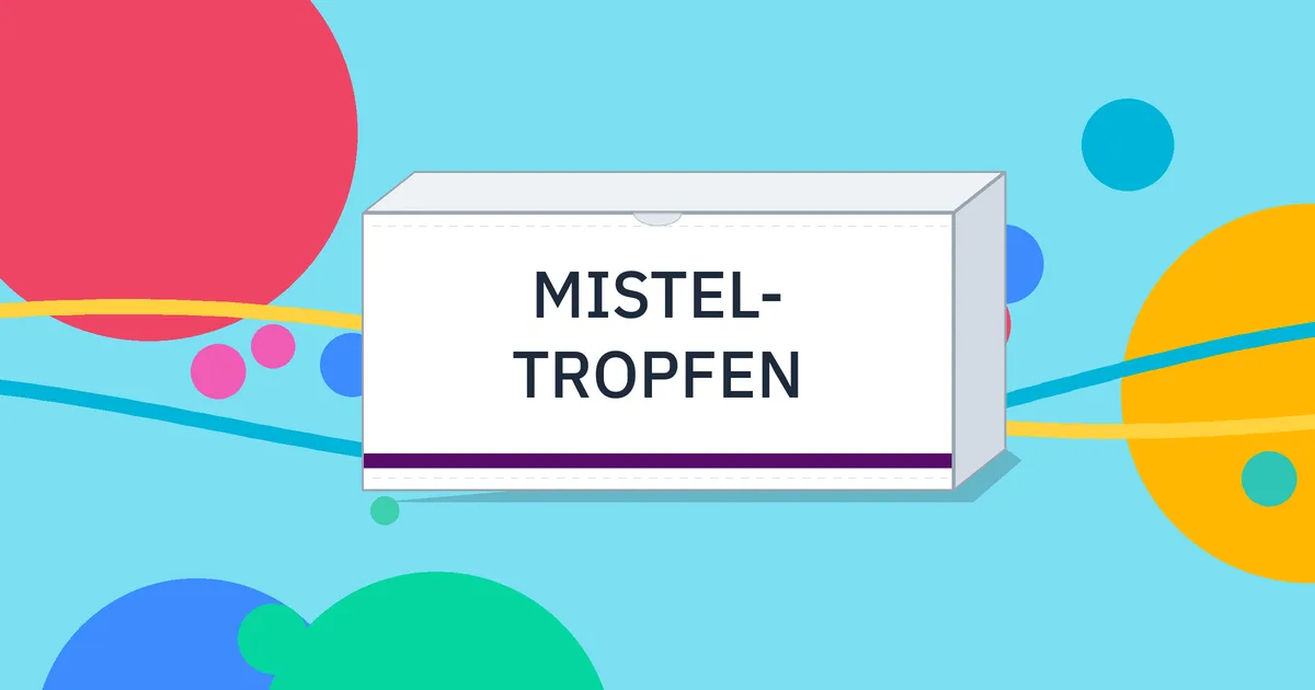 Symbolbild: Packung mit der Aufschrift MISTEL-TROPFEN (PZN 10522538) – Verfügbarkeit und Bezug in Apotheken in Frankfurt am Main