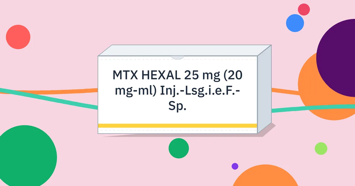 Symbolbild: Packung mit der Aufschrift MTX HEXAL 25 mg (20 mg-ml) Inj.-Lsg.i.e.F.-Sp. (PZN 09218829) – Verfügbarkeit und Bezug in Apotheken in Frankfurt am Main