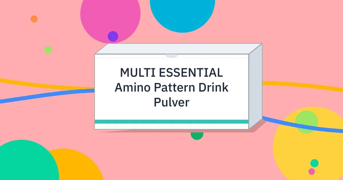 Symbolbild: Packung mit der Aufschrift MULTI ESSENTIAL Amino Pattern Drink Pulver (PZN 14027899) – Verfügbarkeit und Bezug in Apotheken in Frankfurt am Main