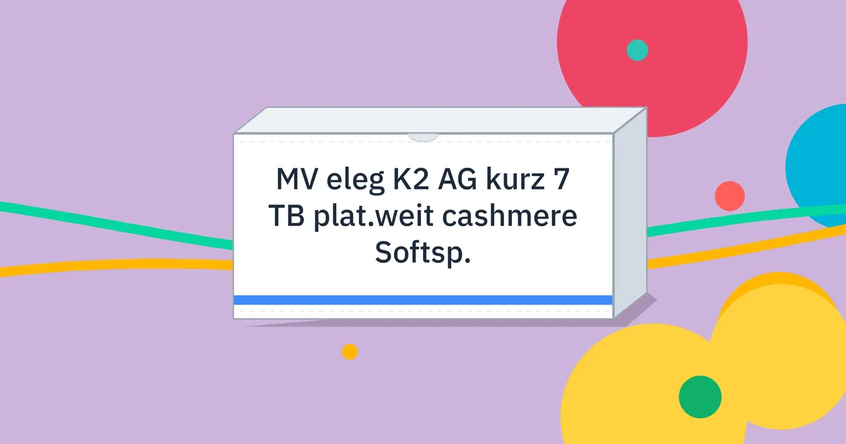 Symbolbild: Packung mit der Aufschrift MV eleg K2 AG kurz 7 TB plat.weit cashmere Softsp. (PZN 14673300) – Verfügbarkeit und Bezug in Apotheken in Frankfurt am Main
