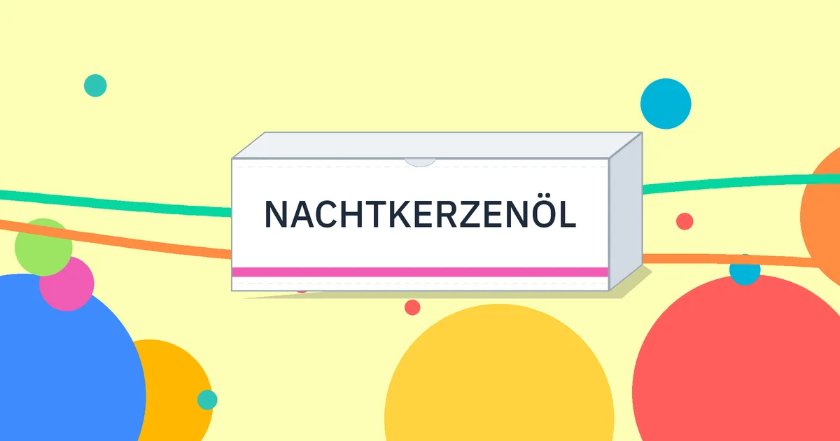 Symbolbild: Packung mit der Aufschrift NACHTKERZENÖL (PZN 04287398) – Verfügbarkeit und Bezug in Apotheken in Frankfurt am Main