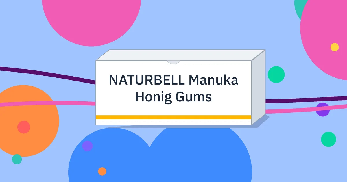 Symbolbild: Packung mit der Aufschrift NATURBELL Manuka Honig Gums (PZN 16817772) – Verfügbarkeit und Bezug in Apotheken in Frankfurt am Main
