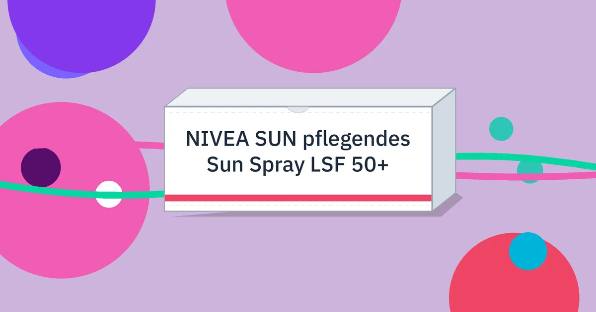 Symbolbild: Packung mit der Aufschrift NIVEA SUN pflegendes Sun Spray LSF 50+ (PZN 11327187) – Verfügbarkeit und Bezug in Apotheken in Frankfurt am Main
