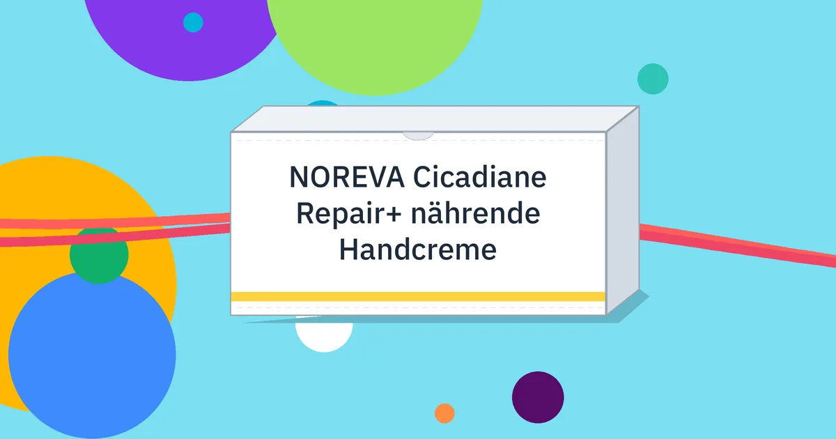 Symbolbild: Packung mit der Aufschrift NOREVA Cicadiane Repair+ nährende Handcreme (PZN 20645940) – Verfügbarkeit und Bezug in Apotheken in Frankfurt am Main
