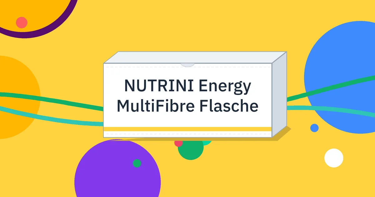 Symbolbild: Packung mit der Aufschrift NUTRINI Energy MultiFibre Flasche (PZN 10212973) – Verfügbarkeit und Bezug in Apotheken in Frankfurt am Main