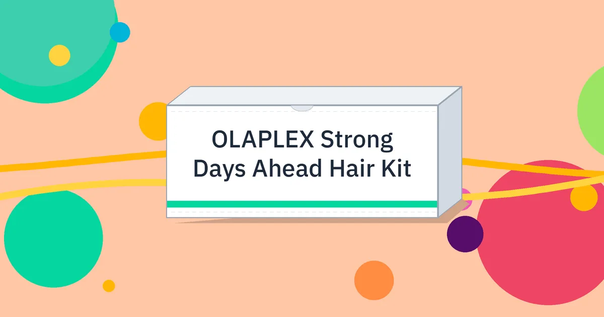 Symbolbild: Packung mit der Aufschrift OLAPLEX Strong Days Ahead Hair Kit (PZN 18815470) – Verfügbarkeit und Bezug in Apotheken in Frankfurt am Main