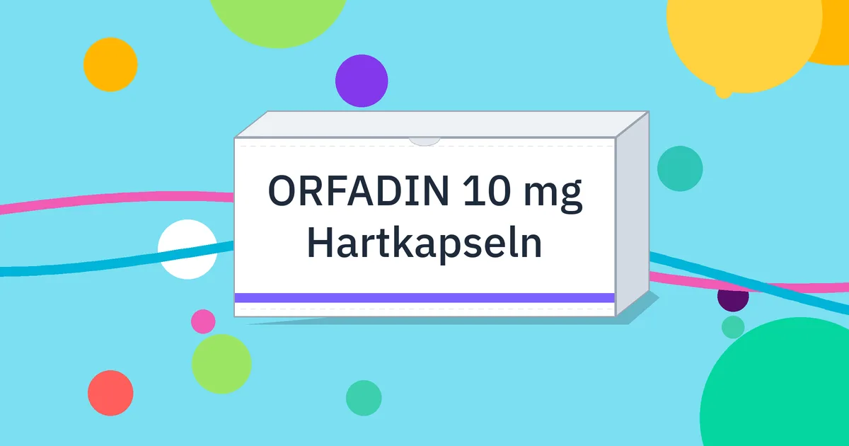 Symbolbild: Packung mit der Aufschrift ORFADIN 10 mg Hartkapseln (PZN 06115856) – Verfügbarkeit und Bezug in Apotheken in Frankfurt am Main