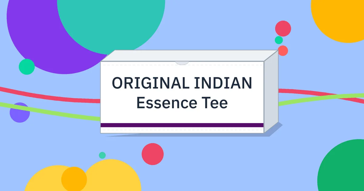 Symbolbild: Packung mit der Aufschrift ORIGINAL INDIAN Essence Tee (PZN 07528158) – Verfügbarkeit und Bezug in Apotheken in Frankfurt am Main