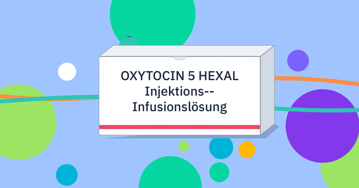 Symbolbild: Packung mit der Aufschrift OXYTOCIN 5 HEXAL Injektions--Infusionslösung (PZN 03495433) – Verfügbarkeit und Bezug in Apotheken in Frankfurt am Main