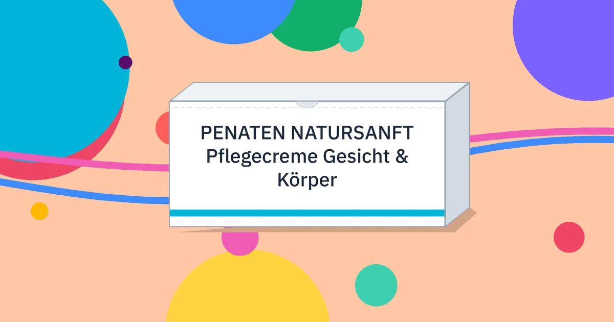 Symbolbild: Packung mit der Aufschrift PENATEN NATURSANFT Pflegecreme Gesicht & Körper (PZN 18257745) – Verfügbarkeit und Bezug in Apotheken in Frankfurt am Main