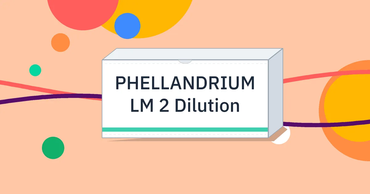Symbolbild: Packung mit der Aufschrift PHELLANDRIUM LM 2 Dilution (PZN 13637294) – Verfügbarkeit und Bezug in Apotheken in Frankfurt am Main
