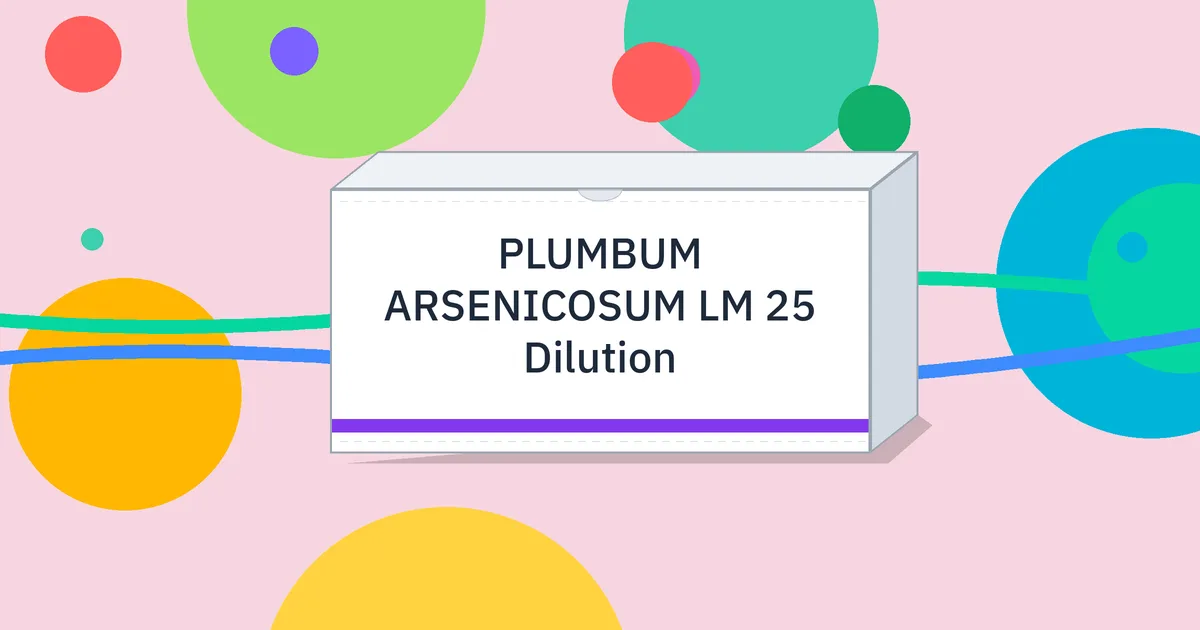 Symbolbild: Packung mit der Aufschrift PLUMBUM ARSENICOSUM LM 25 Dilution (PZN 13039469) – Verfügbarkeit und Bezug in Apotheken in Frankfurt am Main